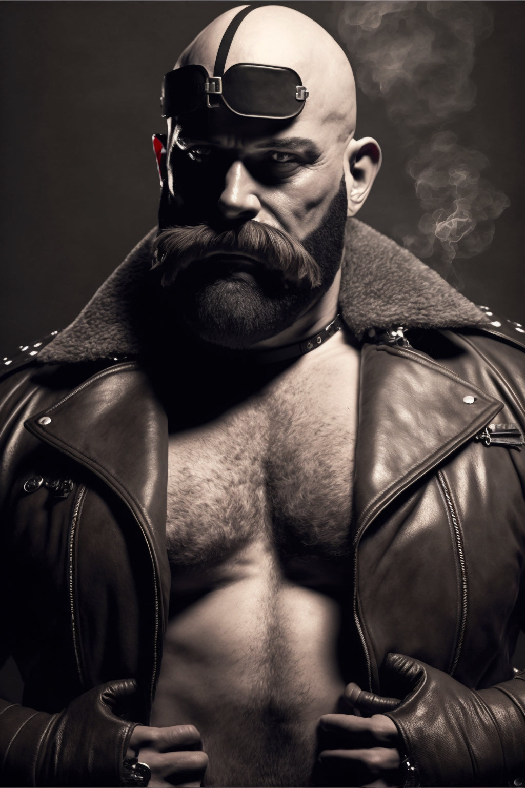 Faces Of Spitfire (BW) posters – Spitfire Leather